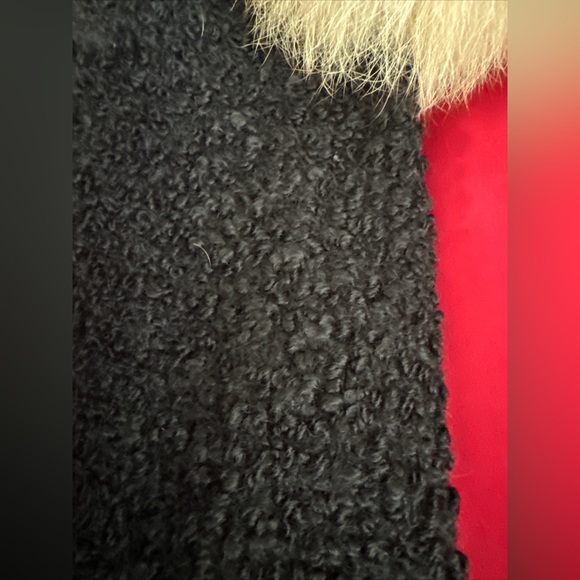 Vintage | Jackets & Coats | Vtg 95s Black Curly Lambswool Mink Fur ...